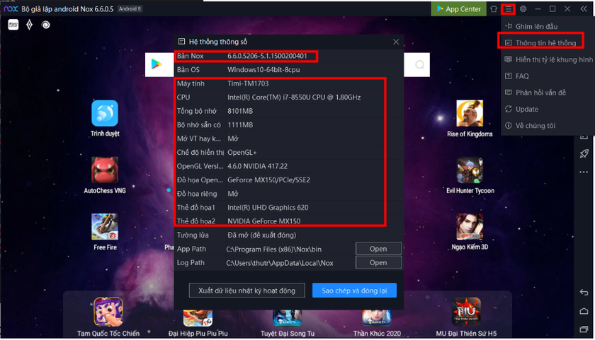 Giả lập NoxPlayer chạy nhanh và mượt hơn với 4 cách sau